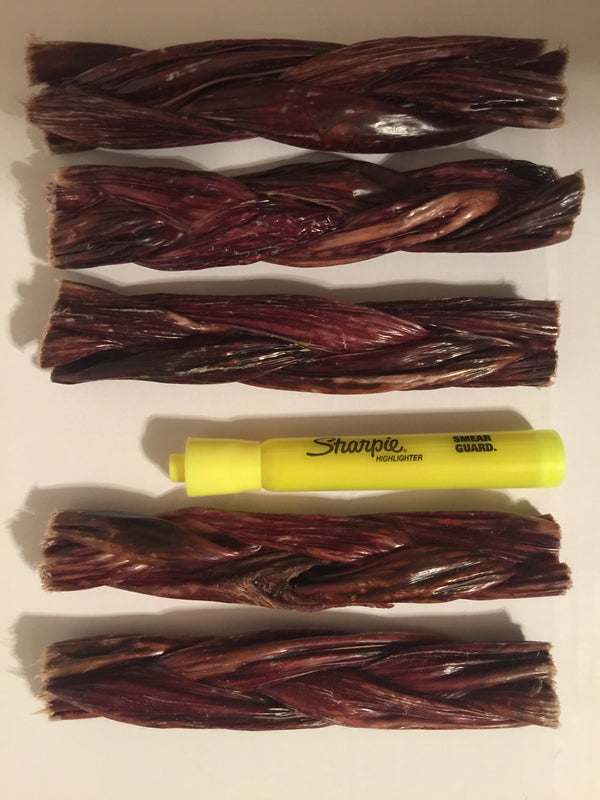 GoBelly's 6" Braided Beef Gullet - Happy Tail Pet Supply